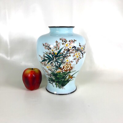 Ando Jubei Japanese Silver wire Cloisonne Vase | eBay
