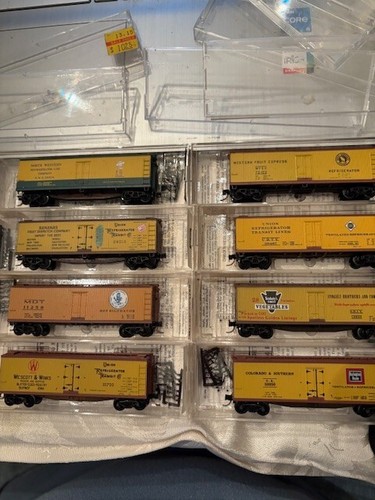 LOT OF 8 N Scale Micro-Trains MTL 40' Wood Reefers | eBay