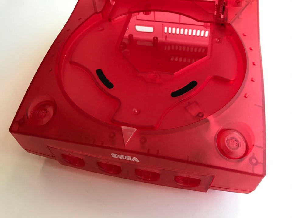 Replacement Translucent Case Shell for SEGA Dreamcast Transparent Crystal Red | eBay UK