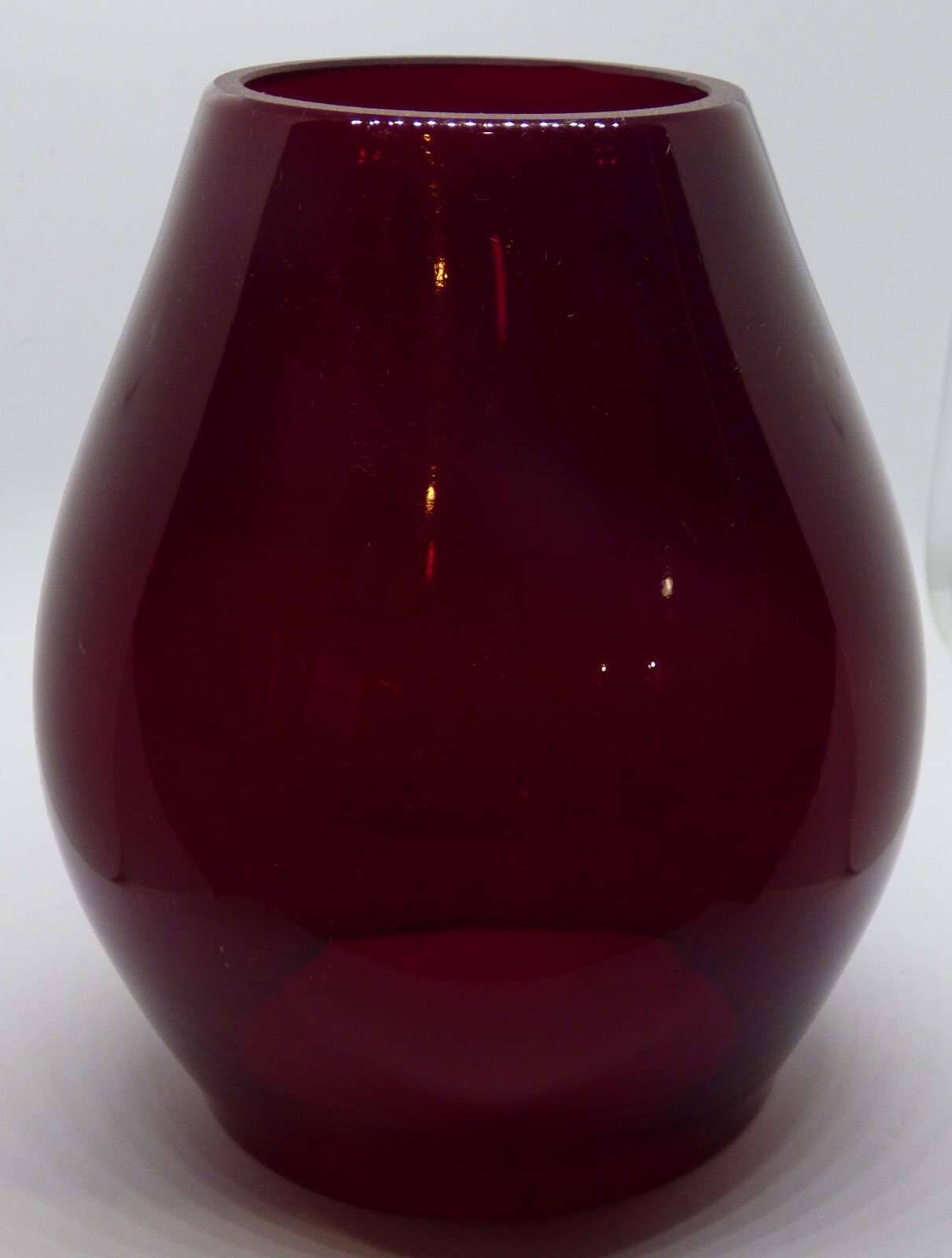 Unmarked Tall Red Glass Railroad Lantern Globe | eBay