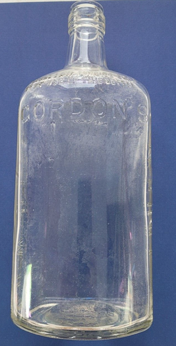 VINTAGE Gordon's Gin Embossed 24oz Glass Bottle, Linden New Jersey R ...