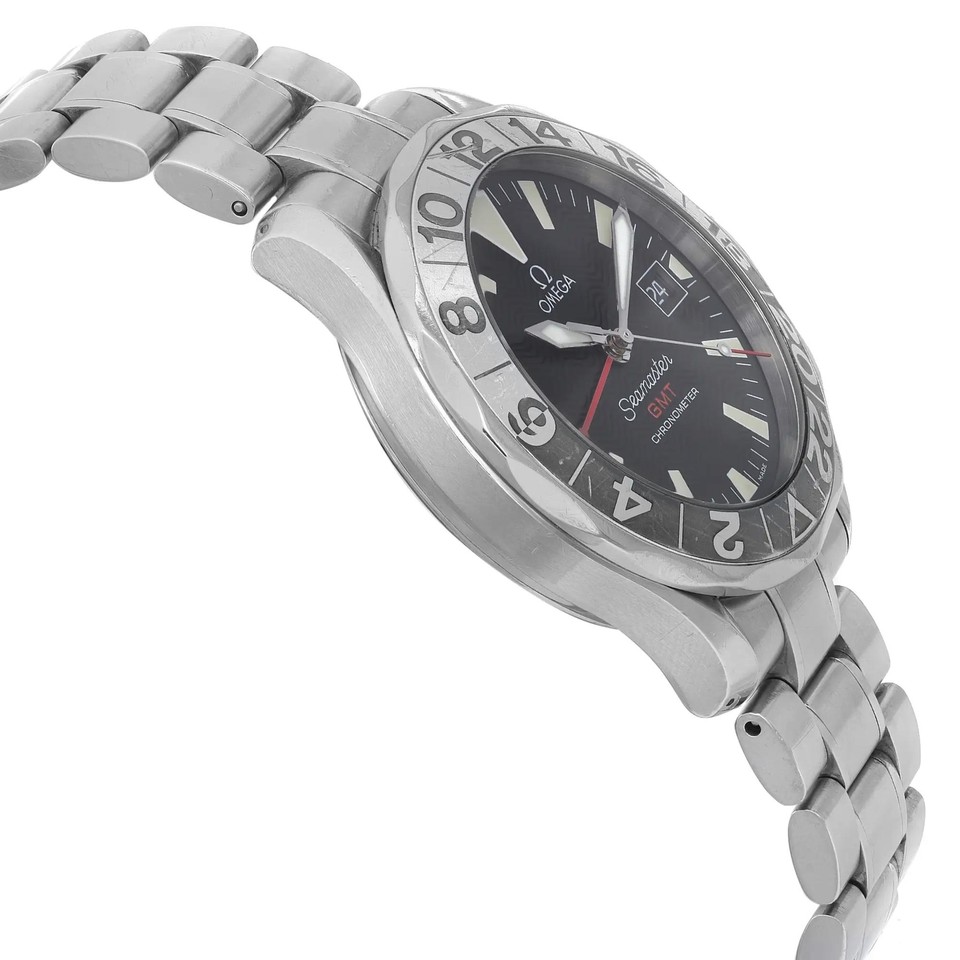 Omega Seamaster GMT 50th Anniversary Steel Black Dial Men Watch 2234.50 ...