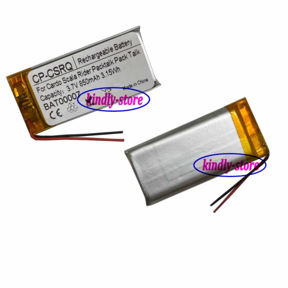 BAT00007 850mAh Battery for Cardo Scala Rider Packtalk Pack Talk Duo ...