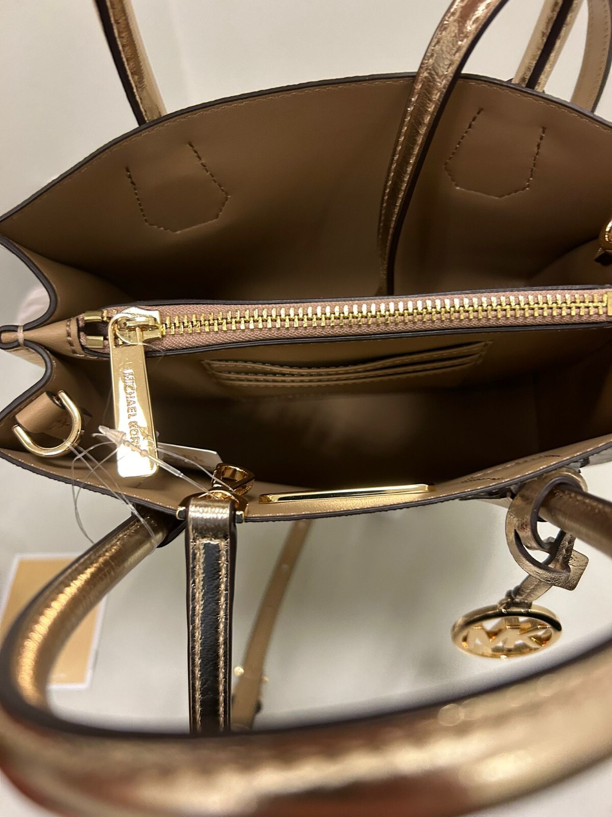 Michael Kors Mercer MD Signature Logo Messenger Satchel Shoulder Bag ...