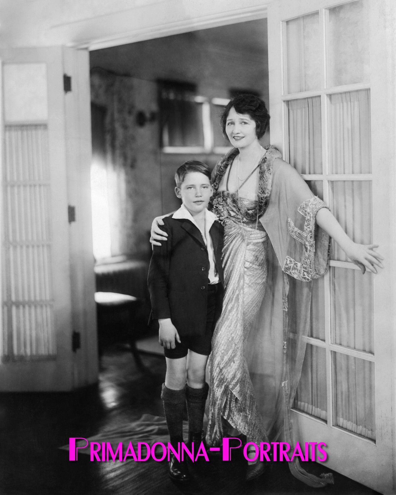 HEDDA HOPPER & Son, WILLIAM 8X10 Photo B&W 1920s Silent Era Family ...