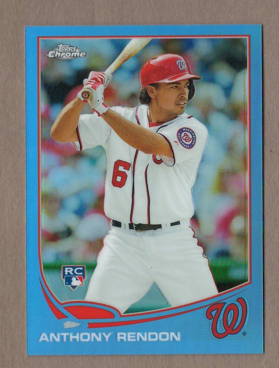 ANTHONY RENDON 2013 Topps Chrome BLUE REFRACTOR RC 128 #009/199 Rookie ...
