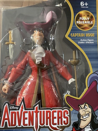 Disney Adventurers Captain Hook 1999 12” Action Figure Peter Pan NIP ...
