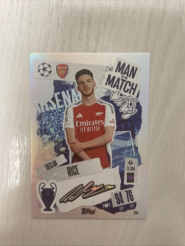 Topps Match Attax 24/25 Declan Rice Signature Style Arsenal | eBay