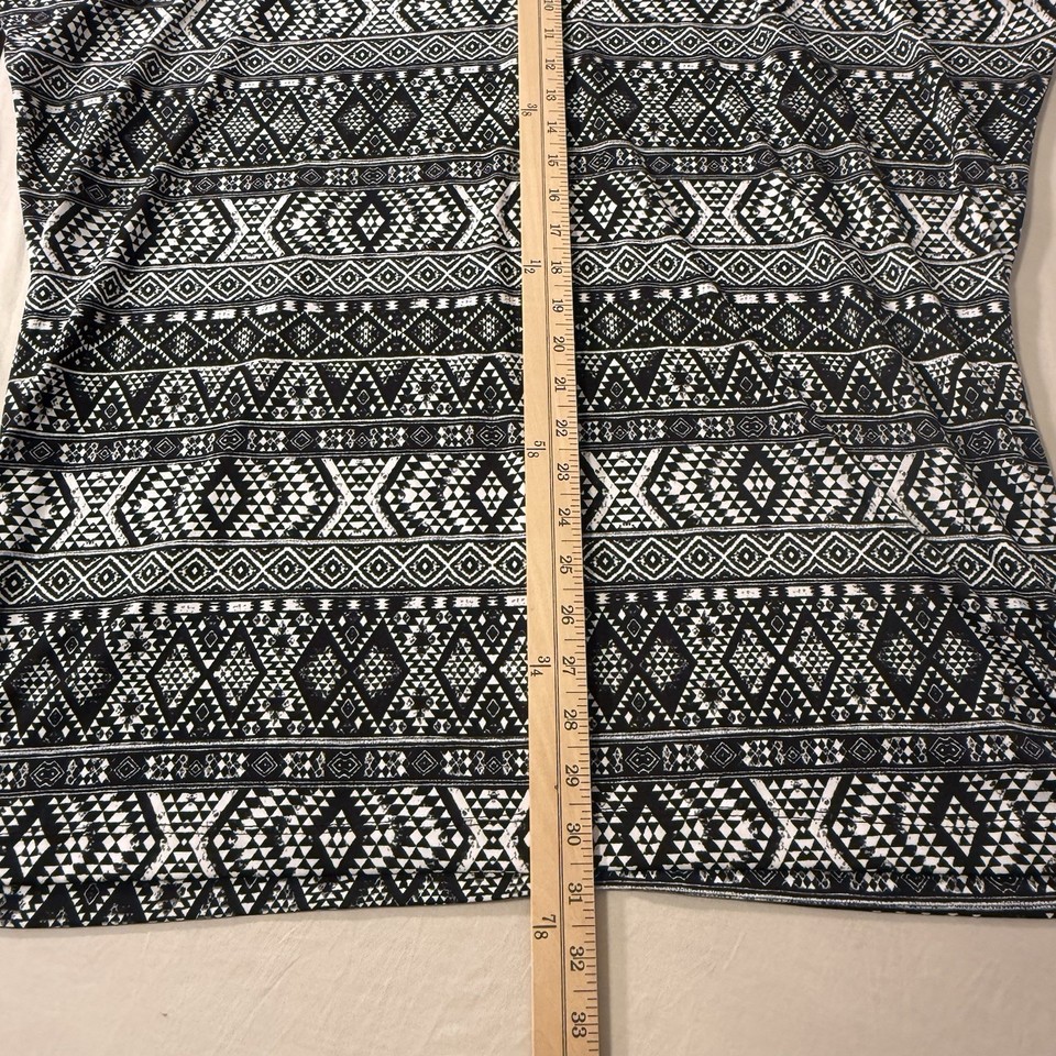 Swimsuits for All Black & White Cold Shoulder Cover Up Women’s 14/16 ...