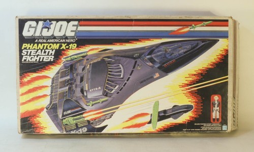 Vintage GI Joe ARAH Phantom X-19 Stealth Fighter W/ Box Complete 1988 ...