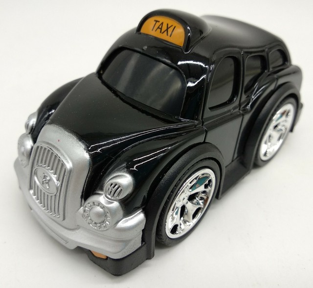MOTORMAX black Taxi cab toy car pull back go vehicle figure collection ...