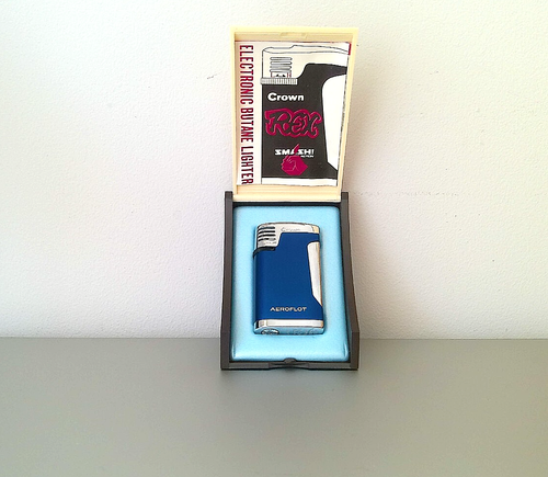 Vintage Lighter Aeroflot Ussr Cigarette Soviet Union Russia Gas | eBay