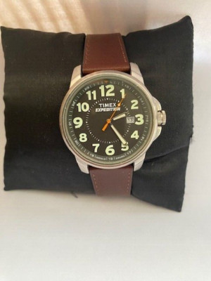 Timex Mens Expedition 50 MT WR Date Leather Strap Watch 905 | eBay