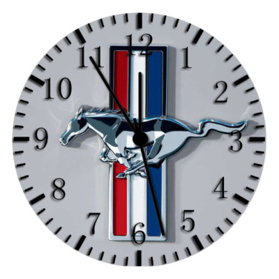 Mustang Frameless Borderless Wall Clock Nice For Gifts or Decor W191 | eBay