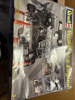 Revell Visible V-8 Engine Plastic Model Engine Kit 1/4 Scale 85-8883 ...