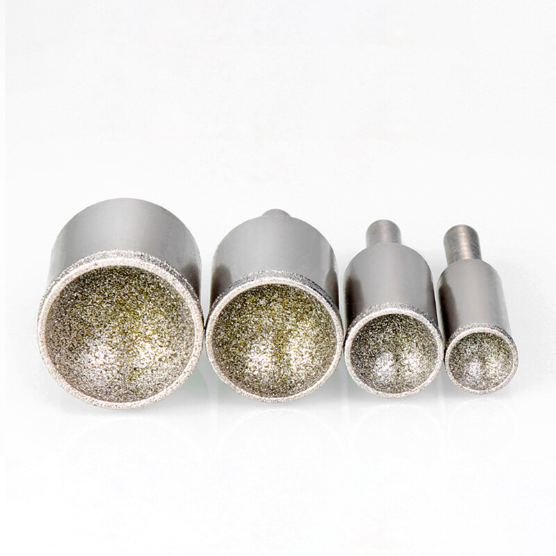 3-25 mm Grit 120 Diamond Grinding Bit SPHERICAL CONCAVE Head Mounted ...