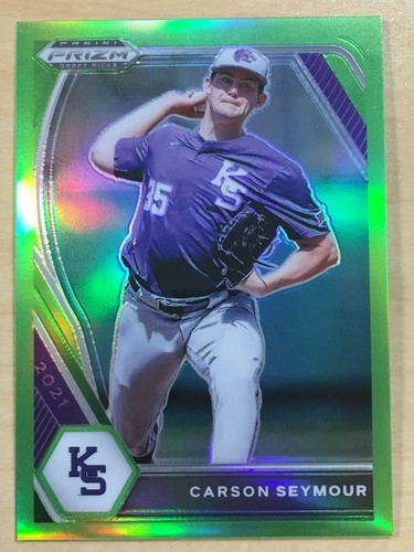 Carson Seymour 2021 Panini Prizm Draft FOTL Green Prizm Rookie RC Mets ...