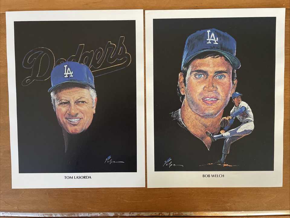 (24) 1964 & 1982 L. A. Dodger player portraits - Nicholas Volpe - $1.00 ...