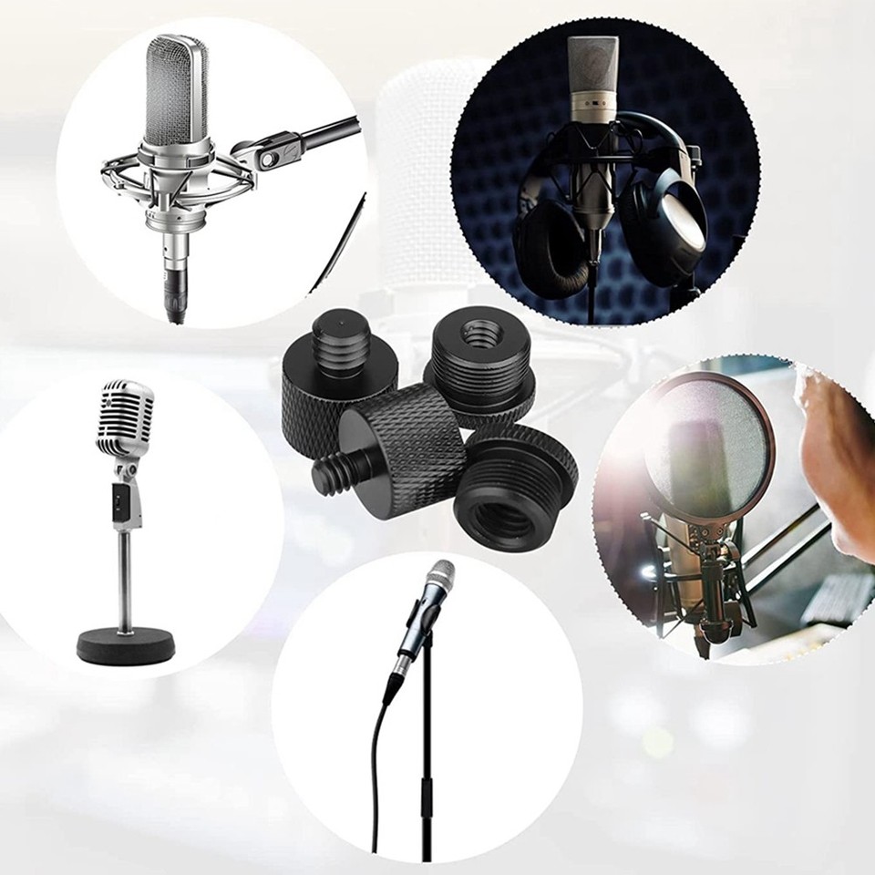Microphone Stand Mic Boom Set,Mic Thread Adapters-5/8 Female to 3/8 ...