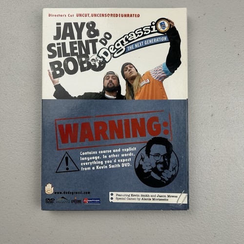 Jay and Silent Bob Do Degrassi (DVD, 2005) Director's Cut W/ Slipcover ...