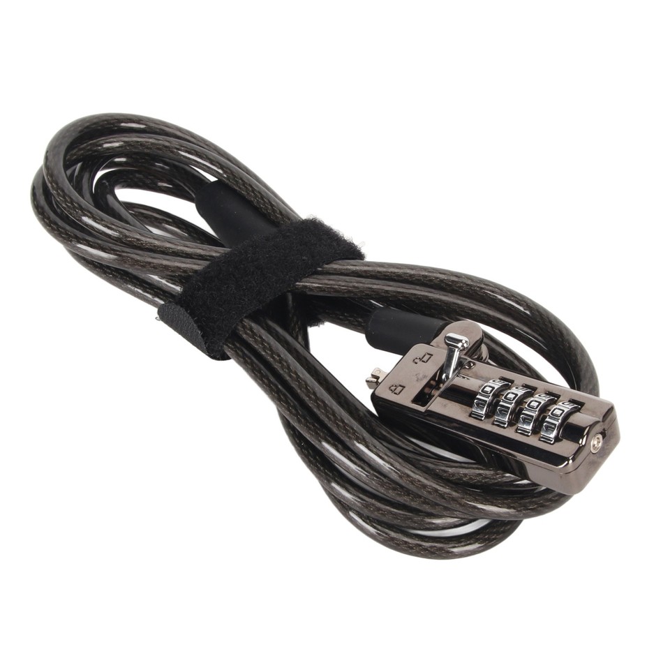 Laptop Lock 4 Digit Cipher Durable Portable Computer Security Cable ...
