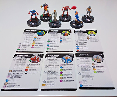 Heroclix Deathlok #22 Osborn #26 Patriot #39 Rabbit #43 Carrion ...
