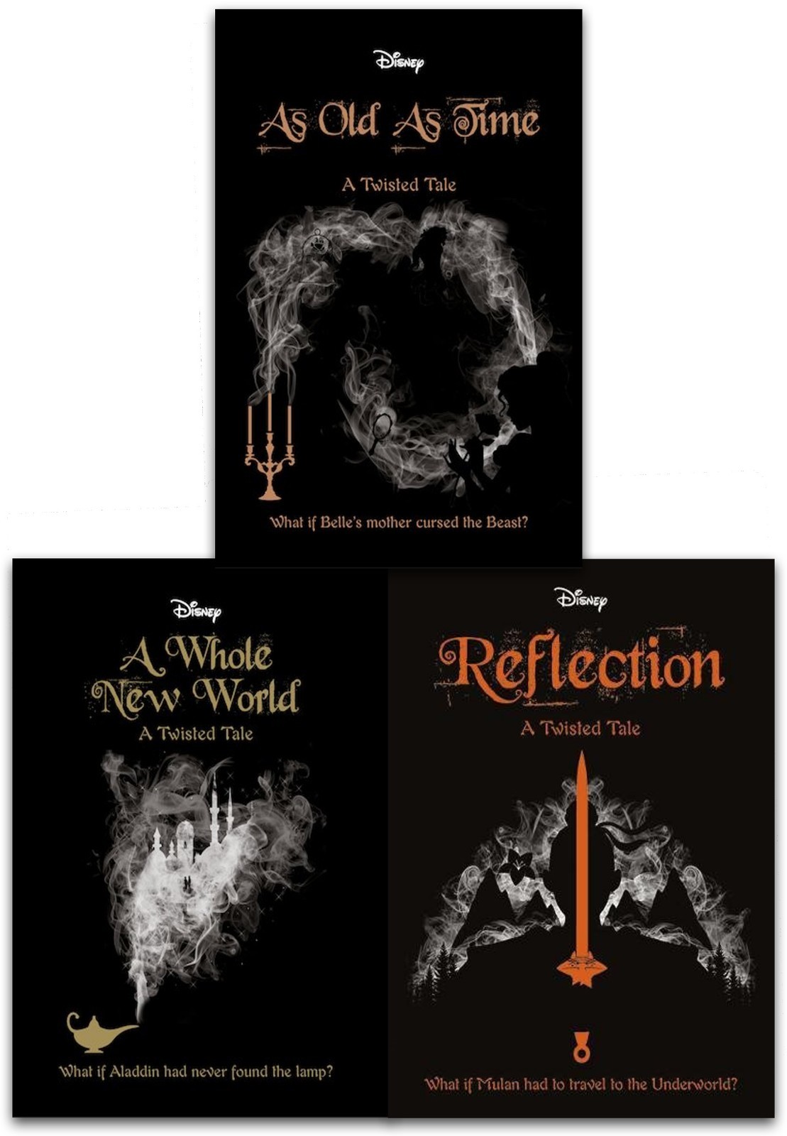 Disney Twisted Tales Collection 3 Books Set Aladdin, Beauty and the ...