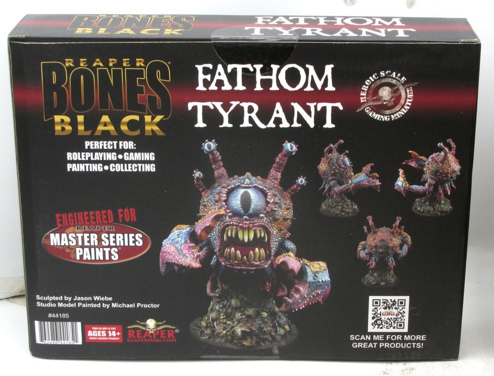 Reaper 44185 Fathom Tyrant (Bones Black) Aquatic Beholder Eyebeast ...