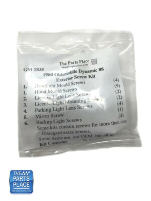 1960 Dynamic 88 Exterior Screw Kit GM 1835 | eBay