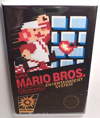Super Mario MAGNET 2" x 3" Refrigerator Locker Nintendo NES Vintage ...