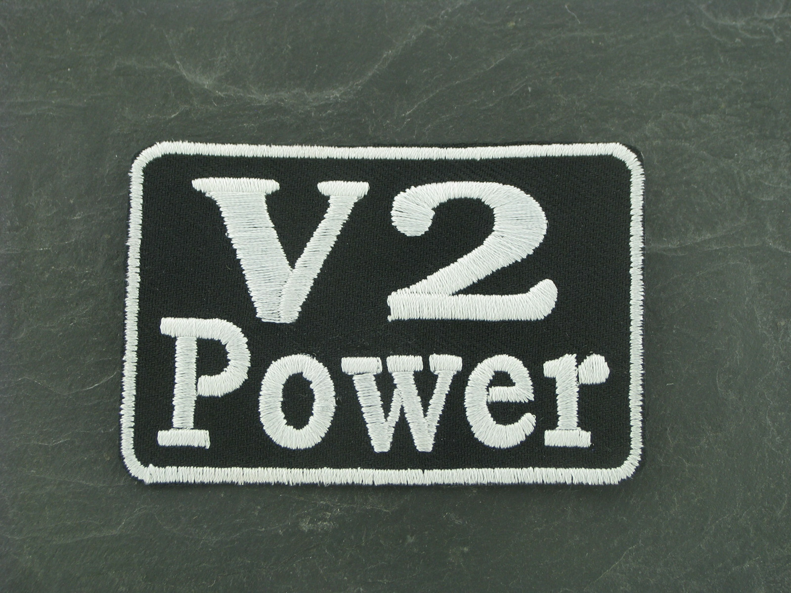 Patches Aufbügler Aufnäher Motor Rockabilly Biker V2 Power Twin Skull ...