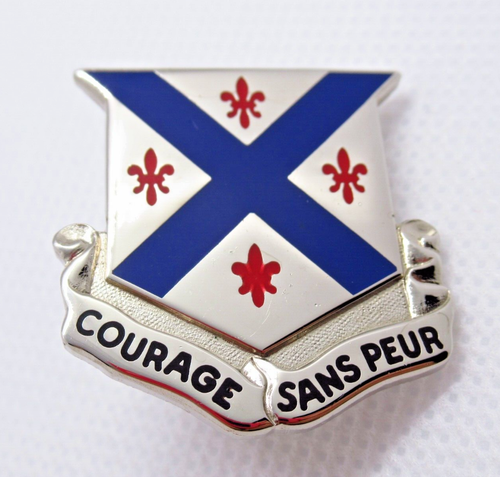 126th Infantry Regiment Pin US Army DUI Courage Sans Peur Shield ...
