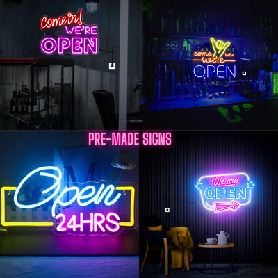 Custom LED Neon Open Sign – Personalized Business Logo, Storefront ...