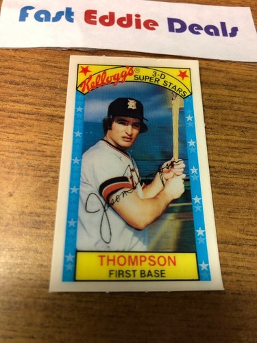KELLOGG'S 1979 JASON THOMPSON 3D SUPERSTARS BASEBALL CARD # 7 XOGRAPH ...