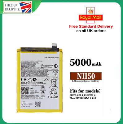 NH50 Battery Replacement For Motorola MOTO G13/G22/E13/E32/E32s | eBay UK