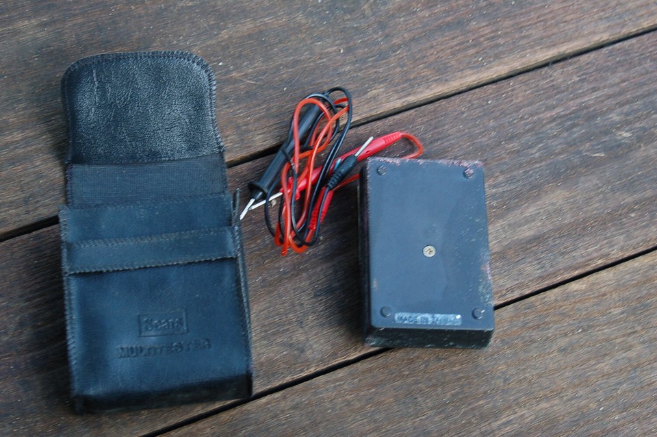 SEARS - Vintage Portable Multitester Multimeter w/Box & pouch 34 5201 ...