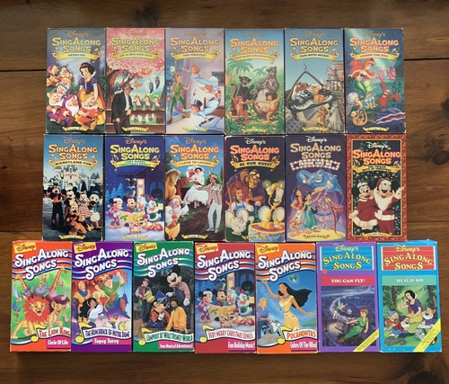 Lot Of 19 Disney Sing Along Songs VHS Volumes 1-12 Plus Xtras | eBay