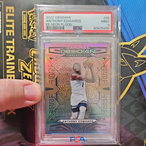 2022-23 Panini Obsidian - Electric Etch Neon Flood #85 Anthony Edwards ...