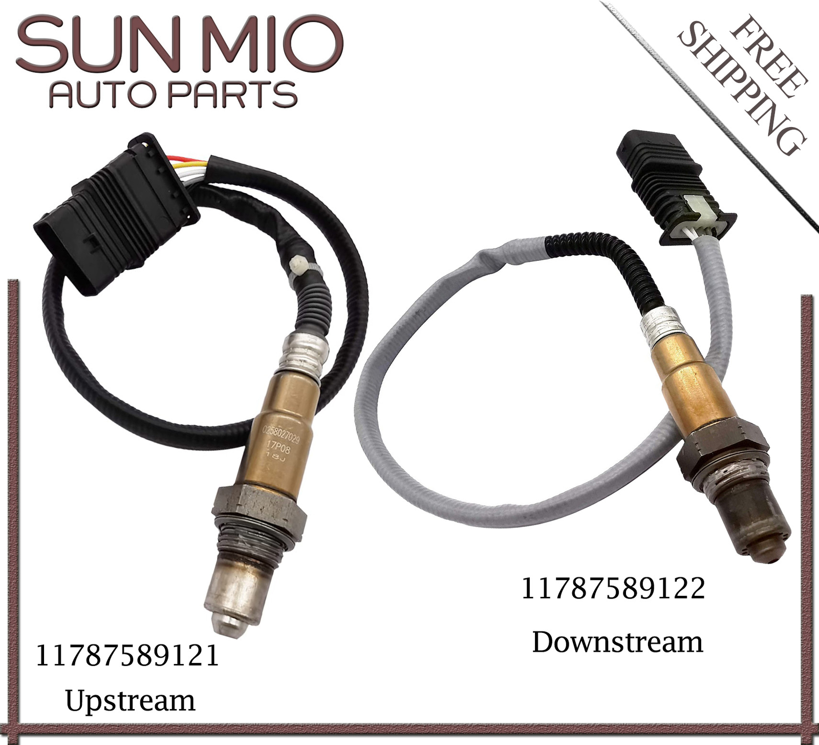 2Pcs Up&Downstream Oxygen Sensor For BMW 228i 428i 2014-2016 X3 2013 ...
