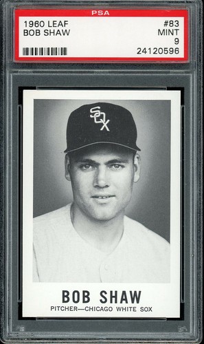1960 Leaf Baseball #83 Bob Shaw PSA 9 | eBay
