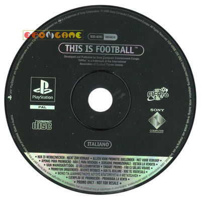 THIS IS FOOTBALL 1 Ps1 Versione Promo Italiana gioco completo - SOLO ...
