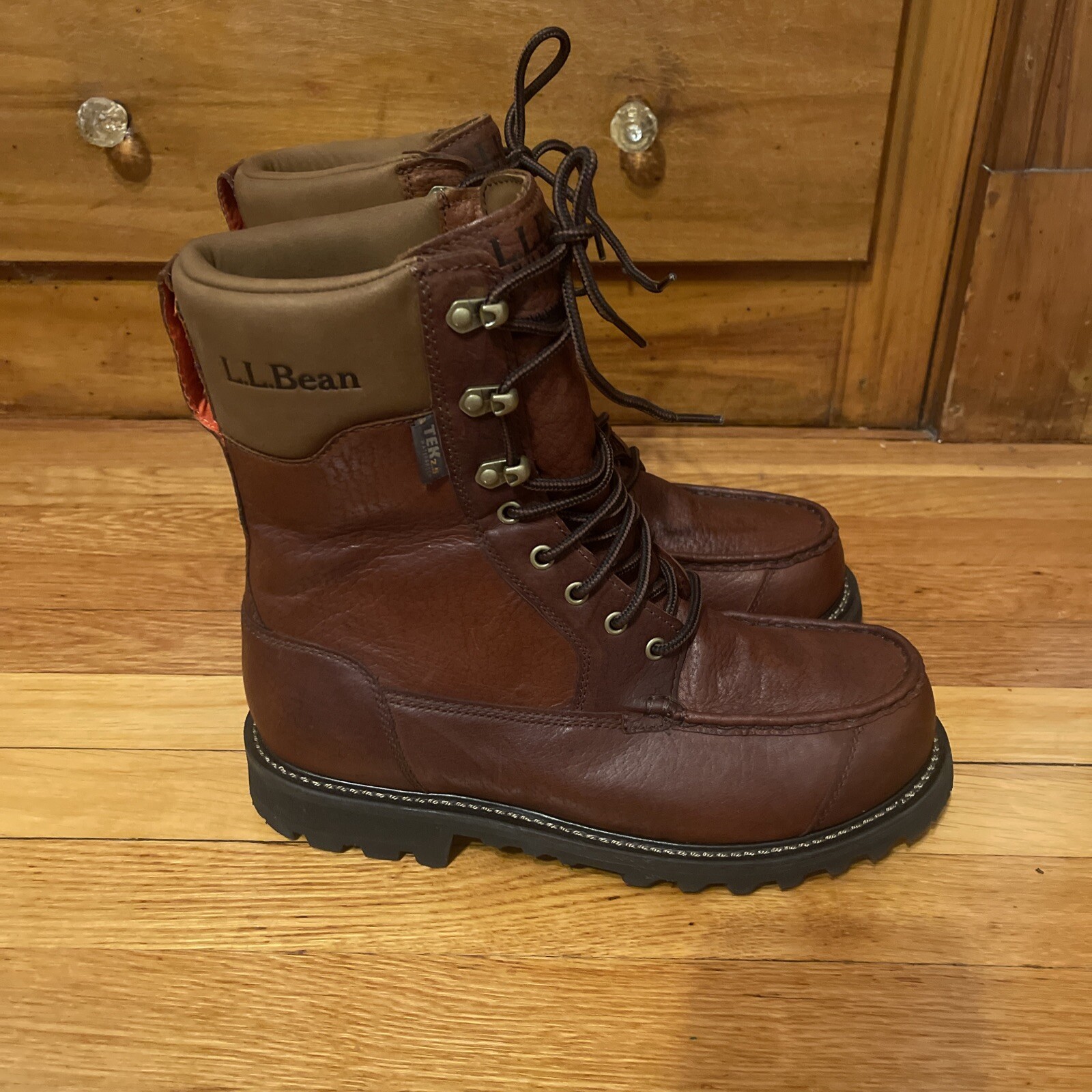 LL Bean Kangaroo Upland Men Boots Vibram Sole Hunting Size 9.5M | eBay
