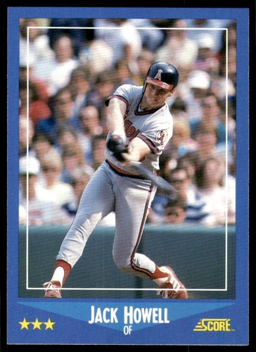 1988 Score Baseball Card Jack Howell California Angels #124 | eBay