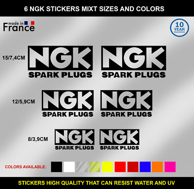 NGK Spark Plugs - Original Vintage Racing Decal/Sticker WATERPROOF ...