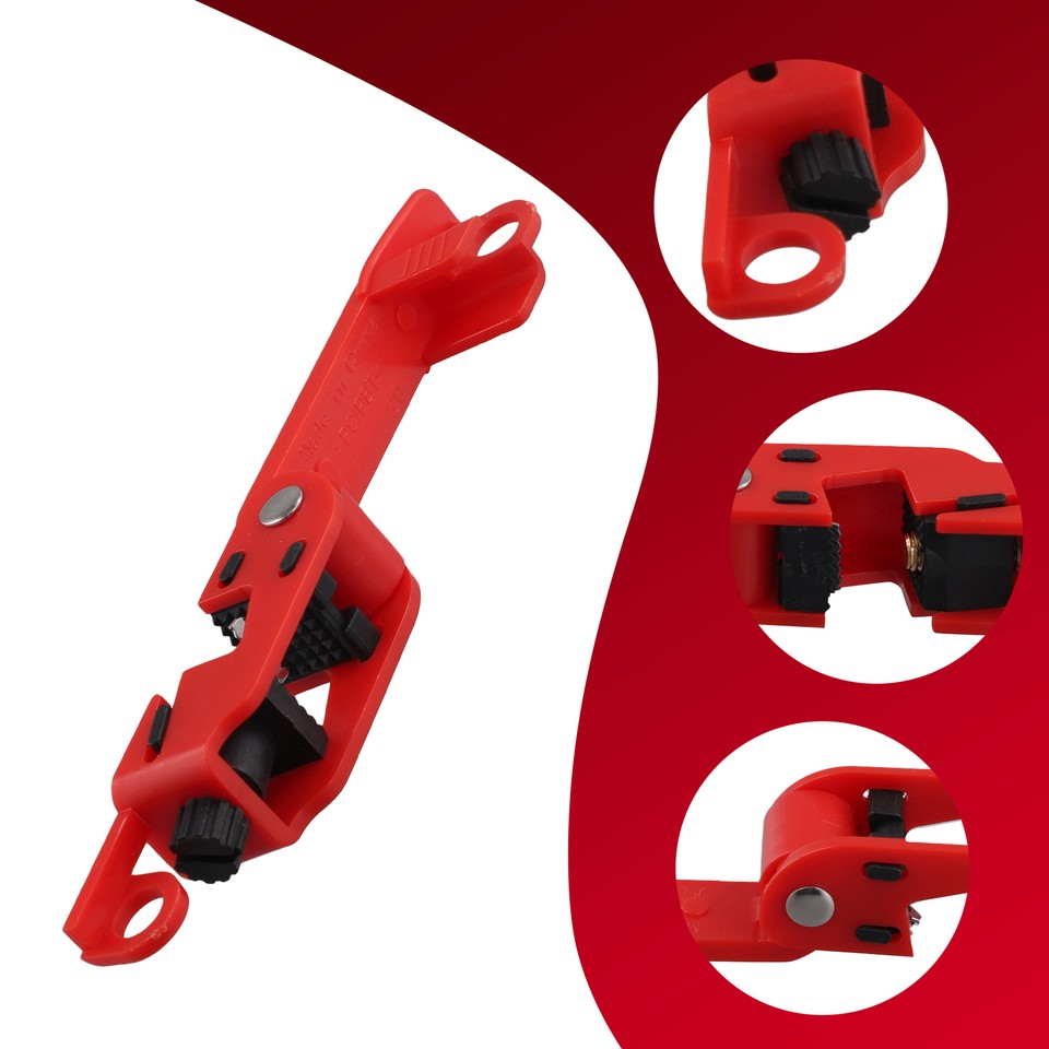 Red Electrical Box Circuit Breaker Lockout, Tagout Breaker Box Lock ...