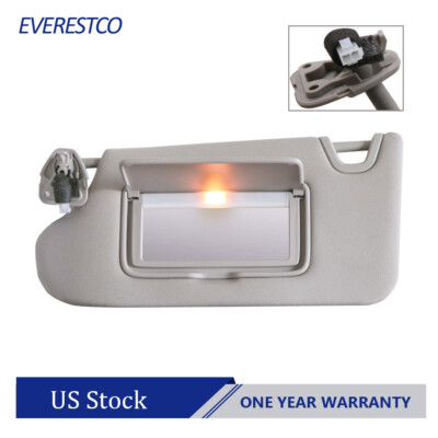 Driver Side Gray Sun Visor For 2013-2016 Nissan Altima with Lamp ...