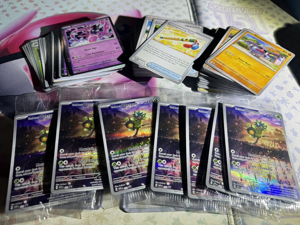 Pokémon Twilight Masquerade Master Set Near Complete-No Dup Ogerpon 8 ...