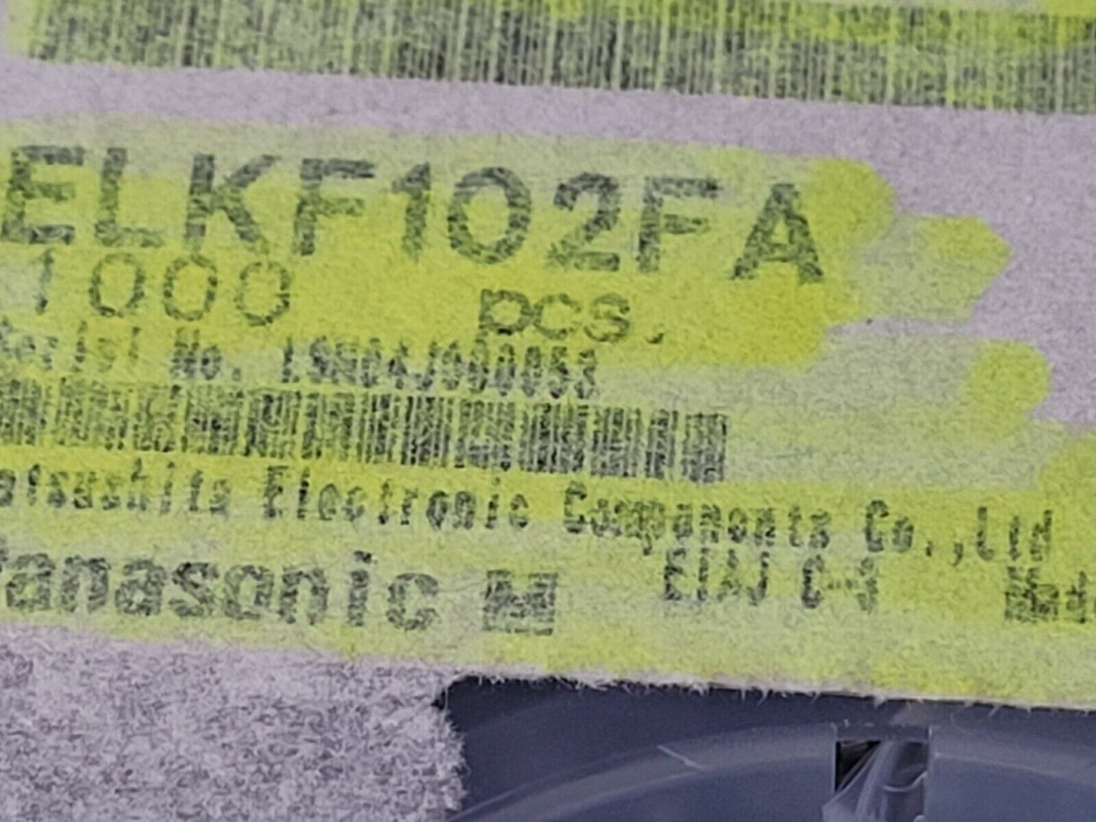 (100 PCS) ELK-F102FA PANASONIC Data Line Filter, 1 Function(s), 50V, 2A ...