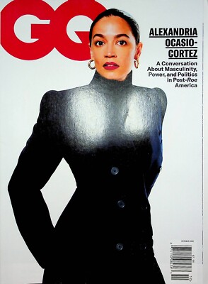 GQ Magazine AOC Alexandria Ocasio Cortez October 2022 101422R | eBay