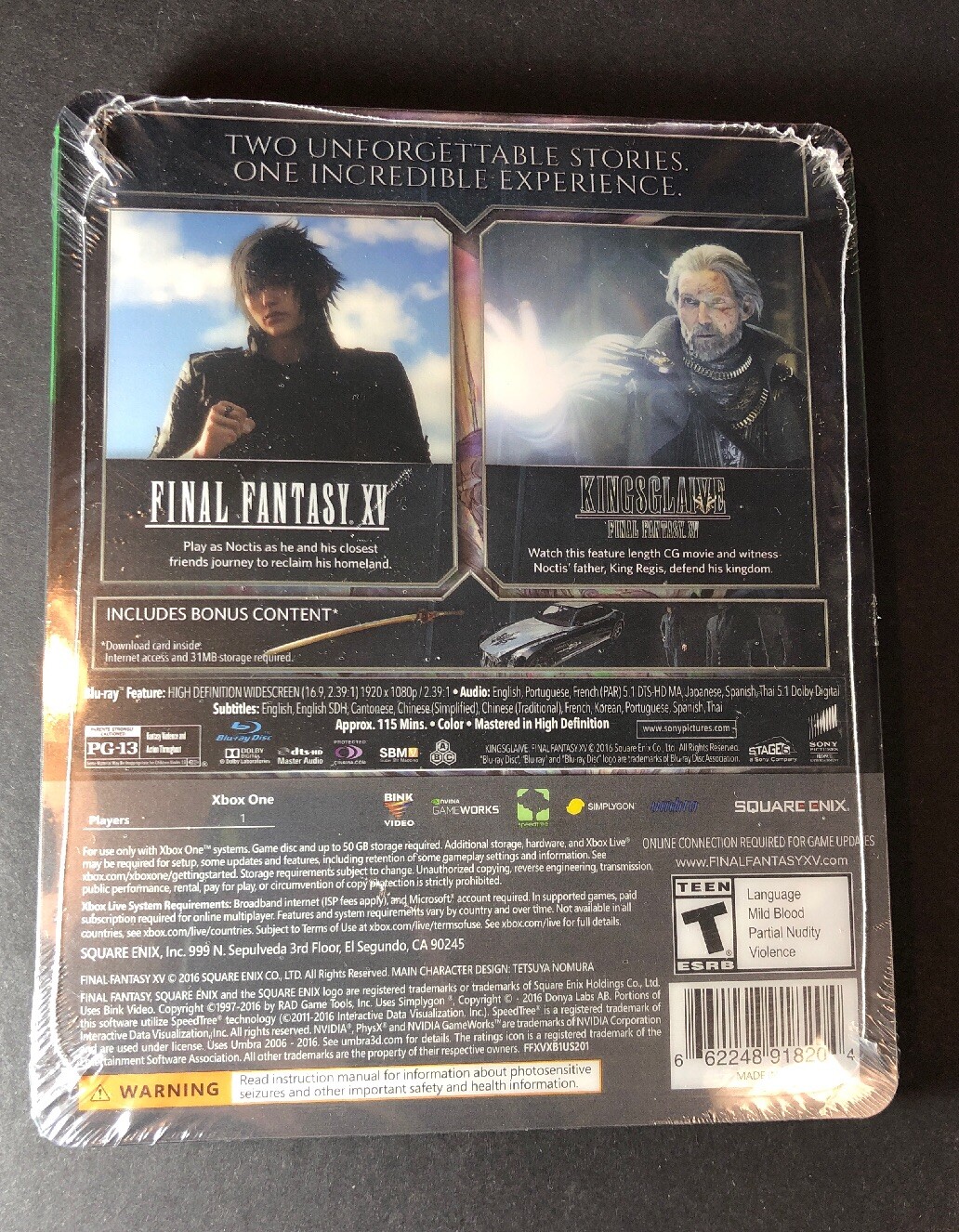 Final Fantasy XV [ DELUXE Edition STEELBOOK ] (XBOX ONE) NEW | eBay